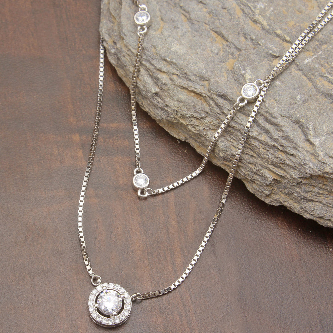 925 Sterling Silver Pendants With Chain For Girls And Women – LBV